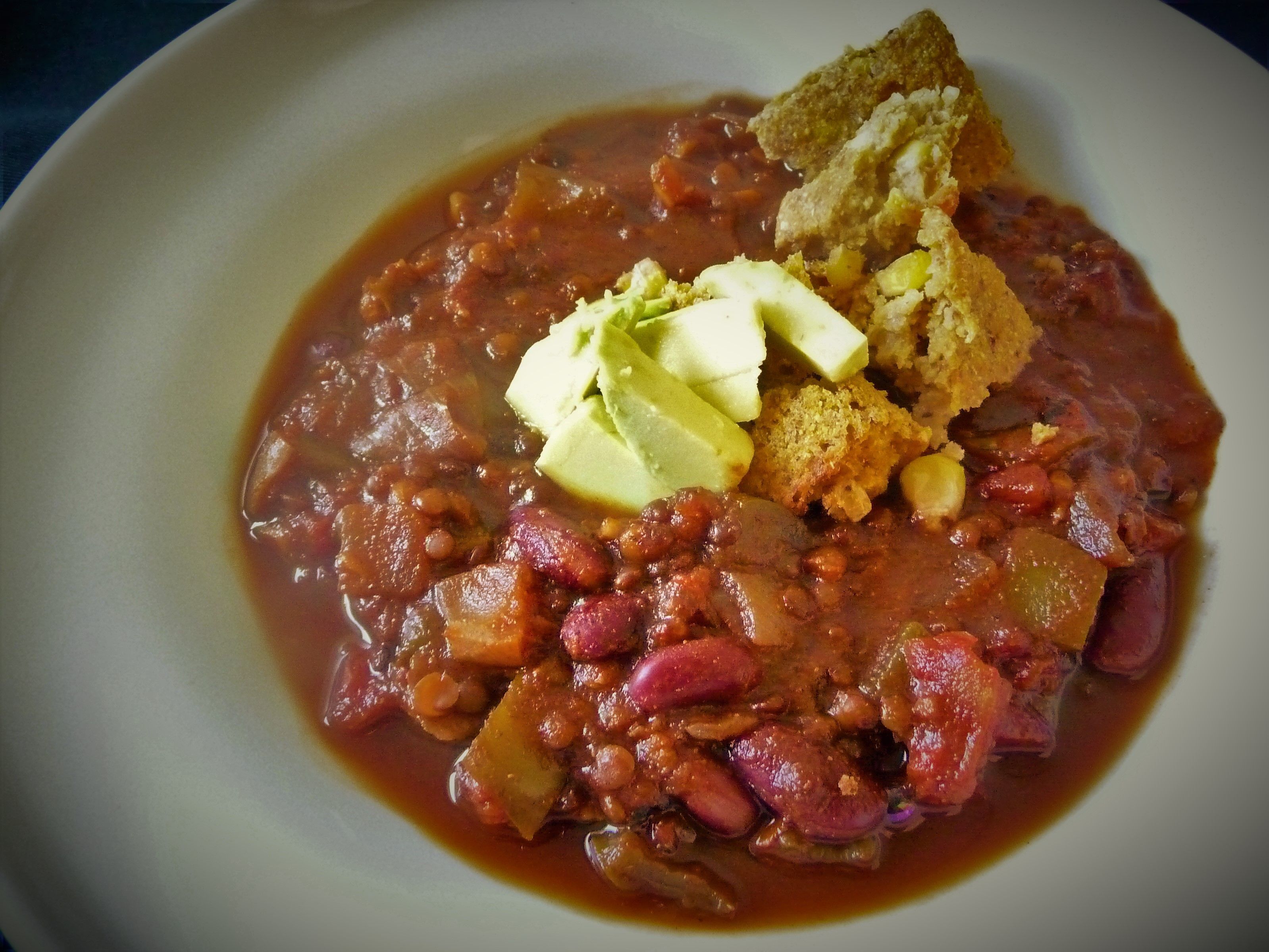 Hearty Beluga Lentil Vegan Chili - Plants-Rule