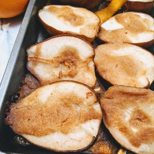 Baked Pears with Date Paste, Cardamom, and Orange : Plants-Rule