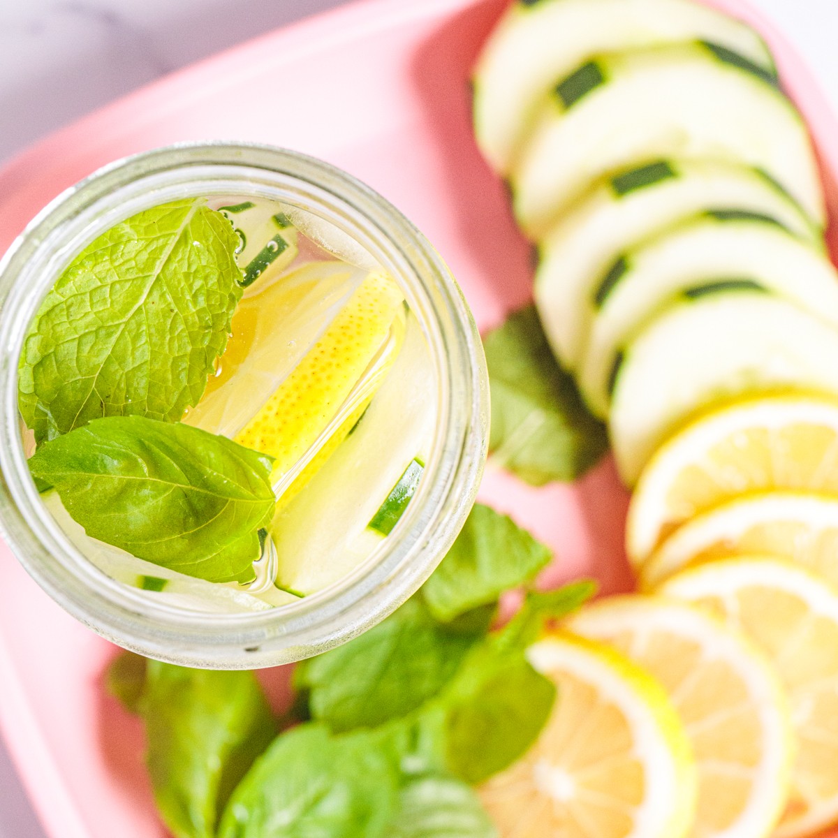 Learn How to Make Refreshing Cucumber Lemon Basil Water - Plants-Rule